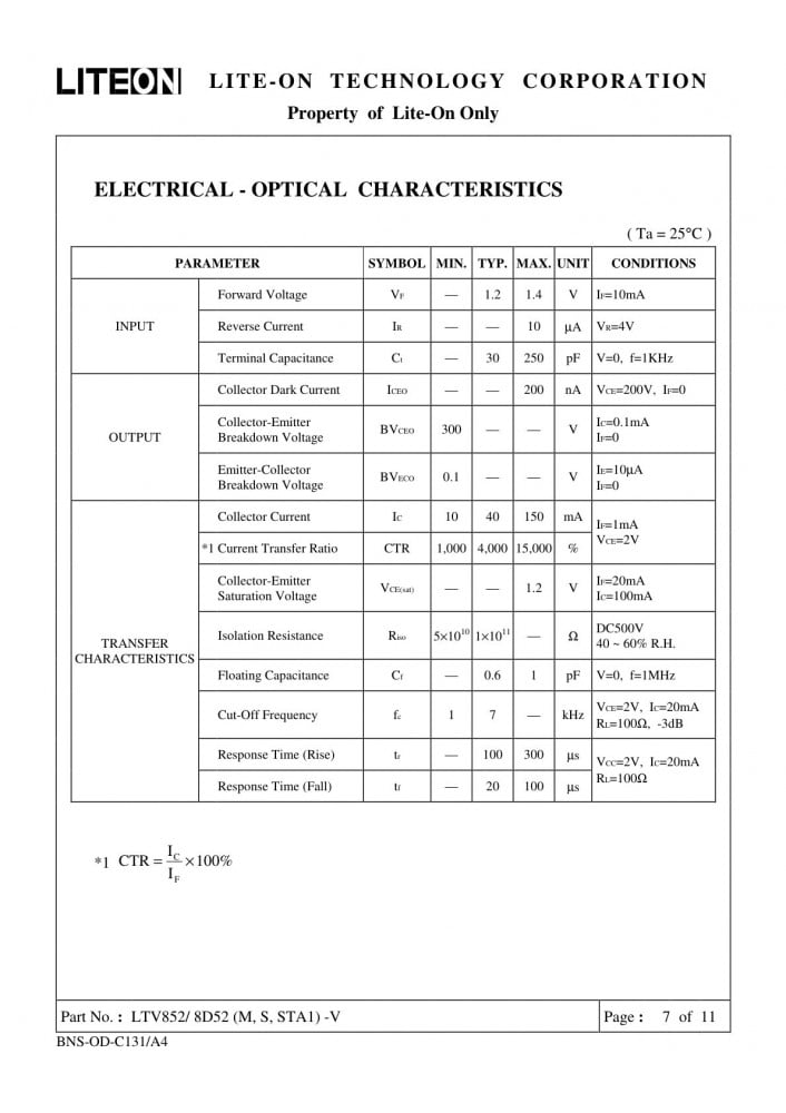 LTV-852S datasheet page 7