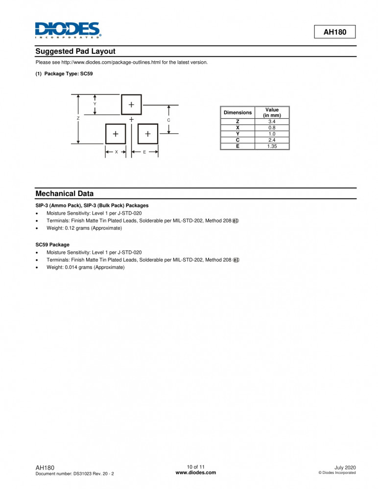 AH180-WG-7 datasheet page 10