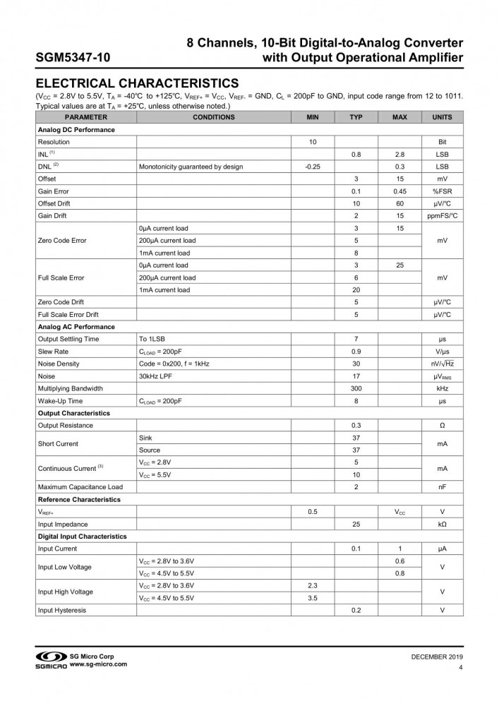 SGM5347-10 datasheet page 4