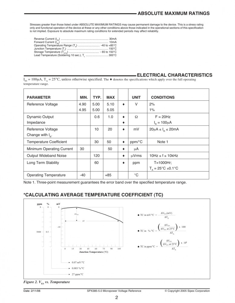 SPX385 datasheet page 2