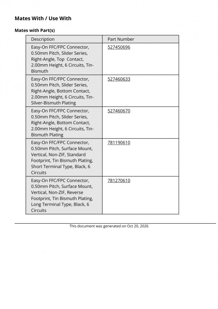 MOLEX 153660069 technical document, page 3