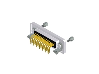 IP67 D-SUB Solid Body • 25-pos. • Plug • Solder pin angled .590