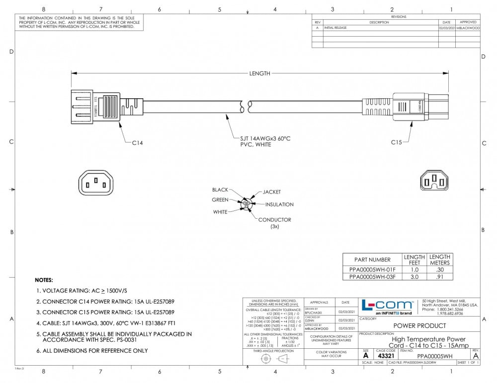 PPA00005WH-03F technical document page