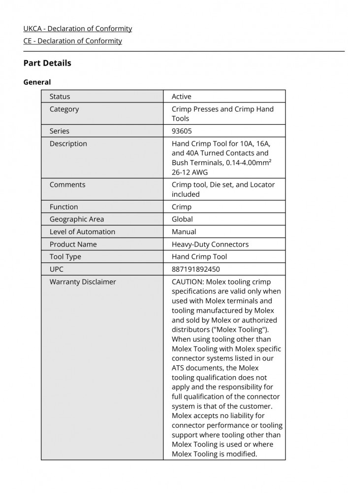 MOLEX 936050073 product document image 2