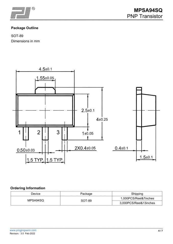 MPSA94SQ datasheet page 4