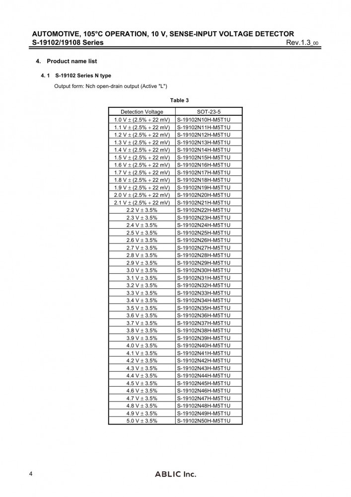 S-19102/19108 datasheet page 4
