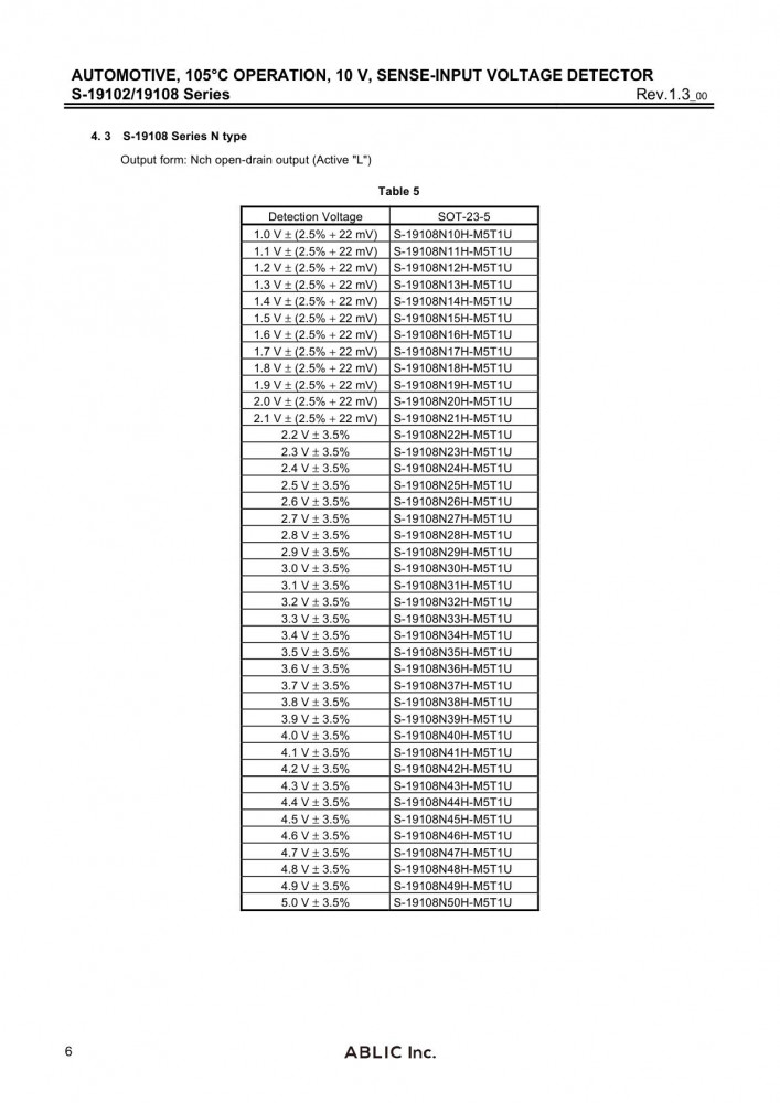 S-19102/19108 datasheet page 6