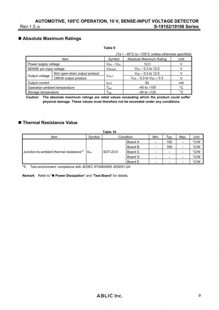 S-19102/19108 datasheet page 9
