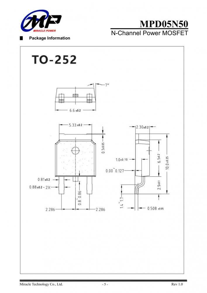MPD05N50 datasheet page 5