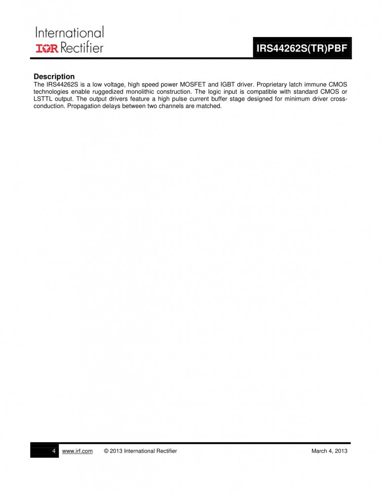 IRS44262SPBF datasheet page 4