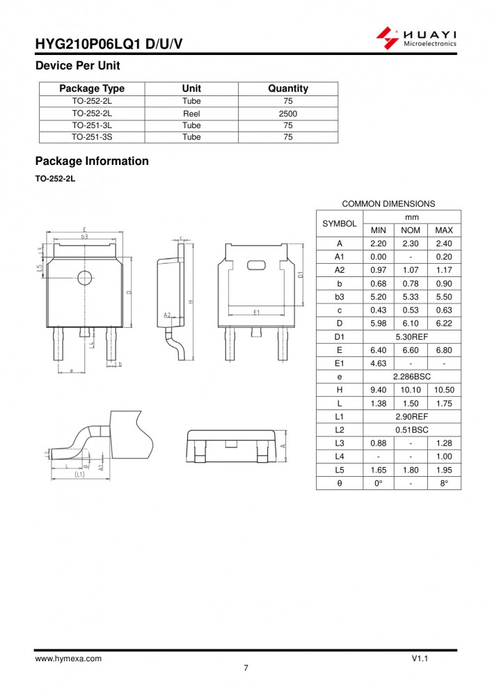 HYG210P06LQ1D datasheet page 7