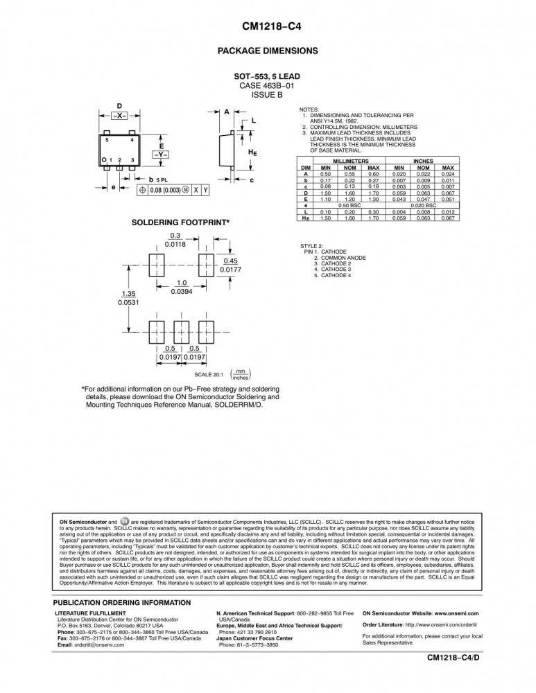 CM1218-C4SE datasheet page 5