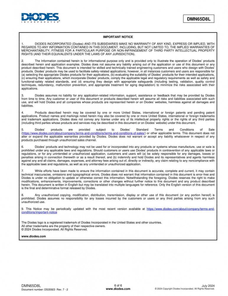 DMN65D8L-7 datasheet page 6