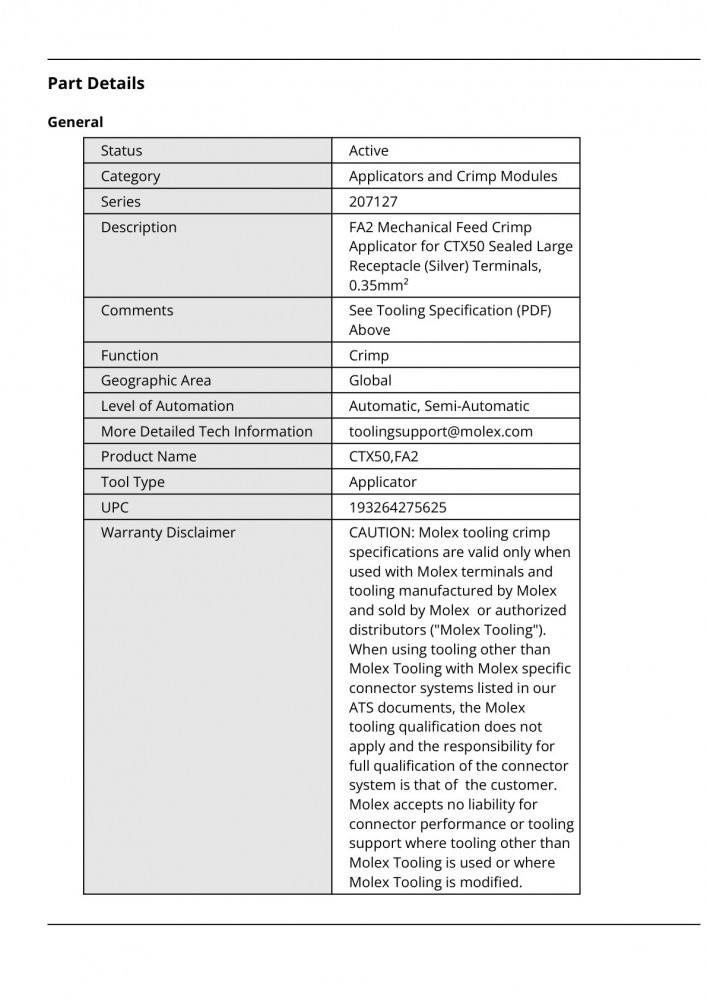 Tooling document preview, page 2