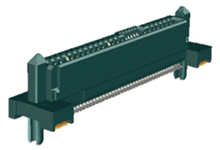 1.27mm Signal Pitch, 0.80mm Signal Pitch, 1.27mm Power Pitch SAS-3/PCIe-3 Receptacle, Vertical, Surface Mount, with Front Solder Tab,  8.15mm Height, 1.00mm Peg Length, 1.26mm Peg Diameter, 1.60mm PCB Thickness, 68 Circuits, with Cap, Embossed Tape and Ree for sale