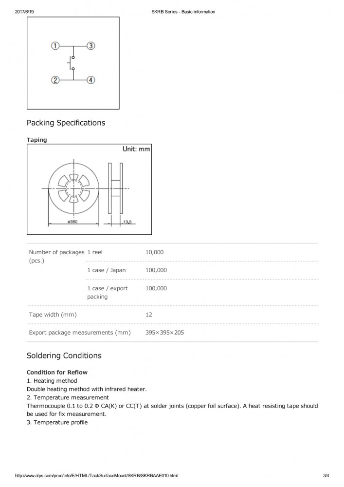 SKRBAAE010 circuit and packing information