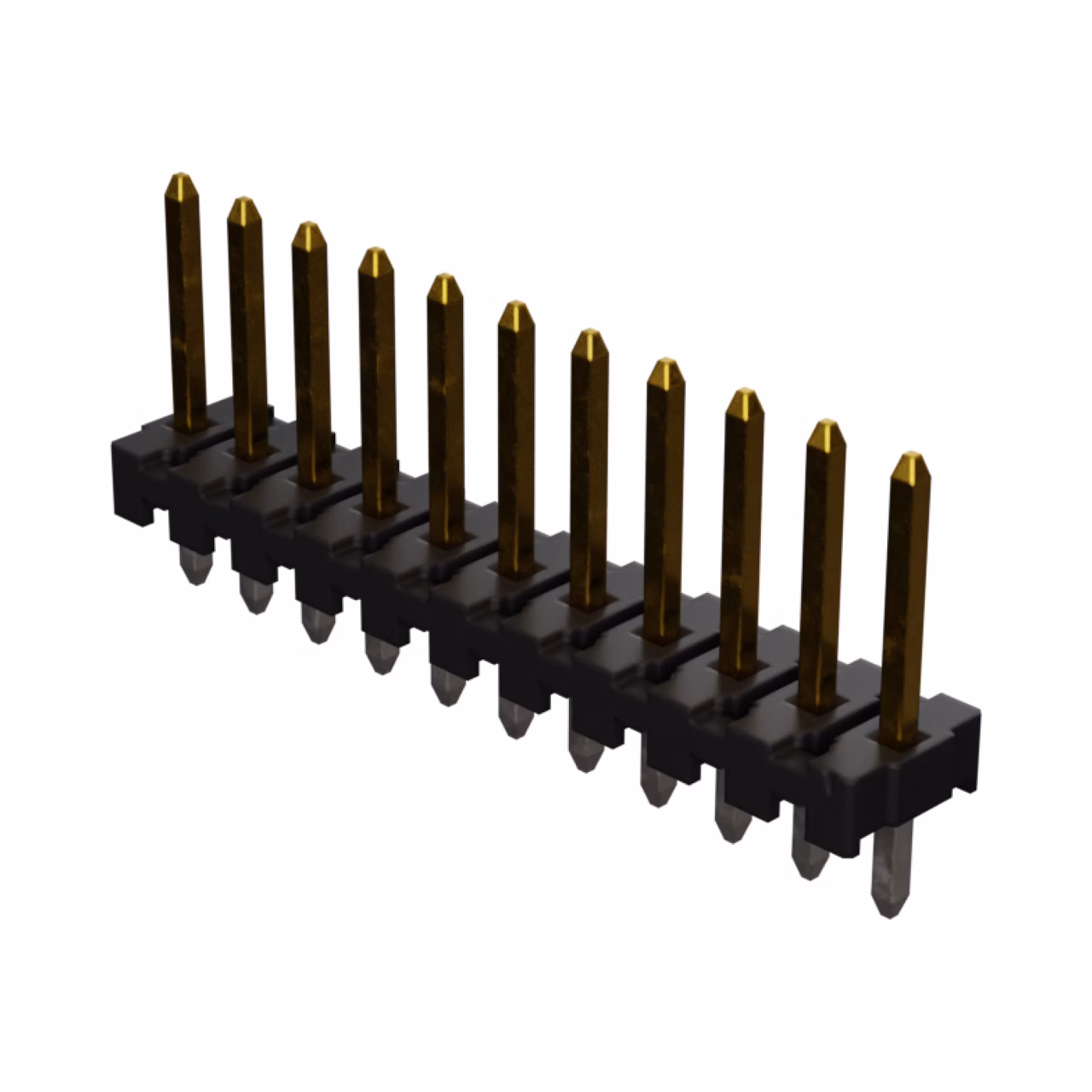 KK 396 Breakaway Header, Vertical, 11 Circuits, 0.76µm Gold (Au) Selective Plating for sale