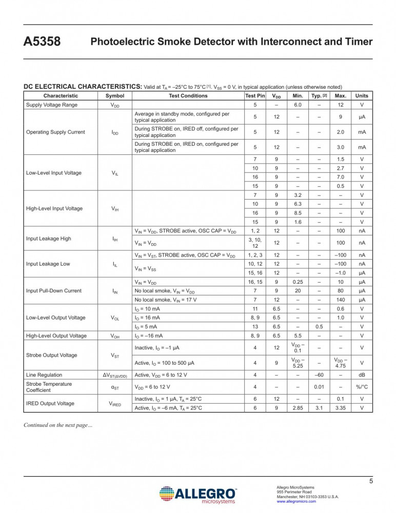 A5358CA-T datasheet page 6