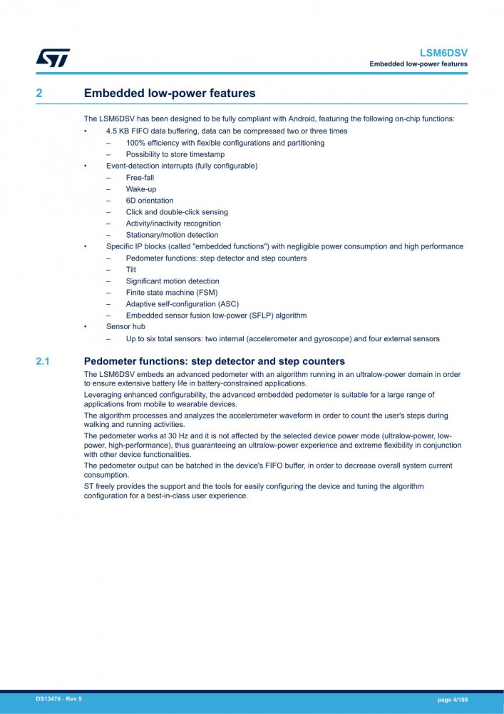 LSM6DSV document page 4