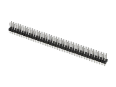 C-Grid III PCB Header, 2.54mm Pitch, Through Hole, Dual Row, Vertical, Shrouded, 2.90mm Tail Length, 12 Circuits (void at circuit 12), 0.38µm Gold (Au) Plating