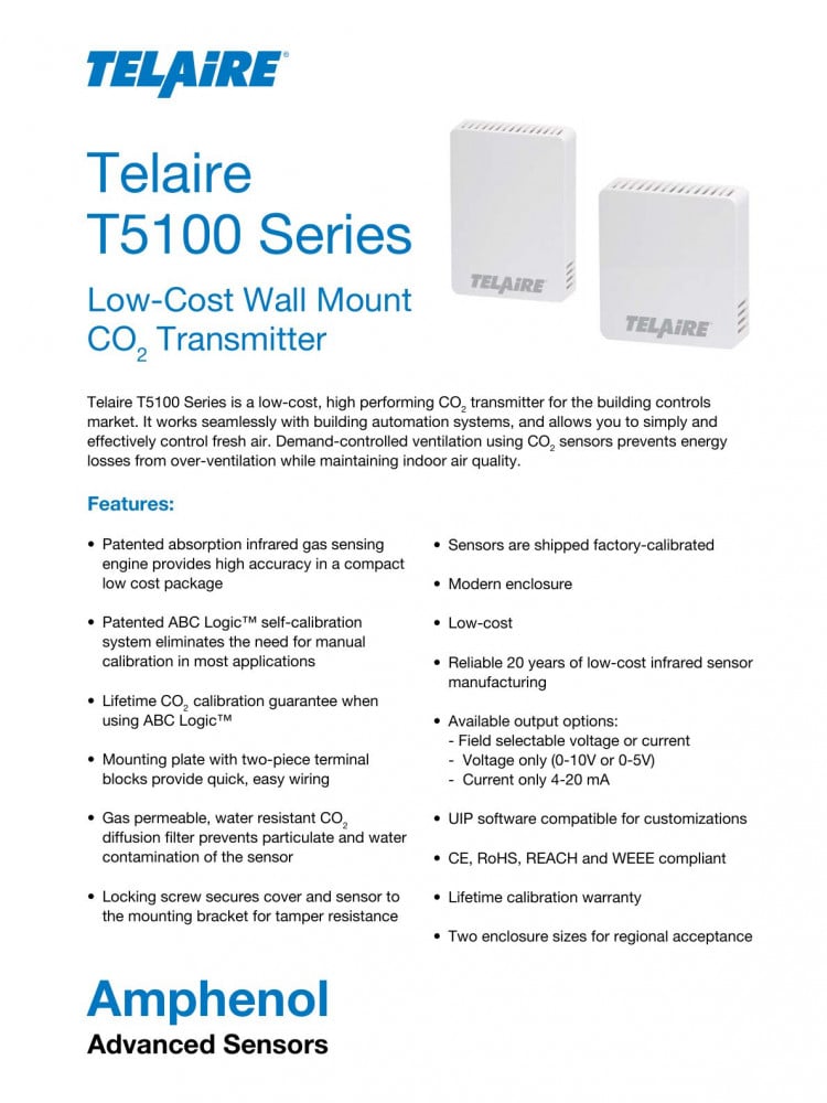 T5100 Series technical document page 1