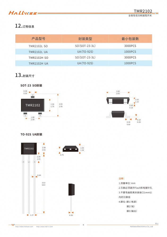 TMR2102UA datasheet page 5