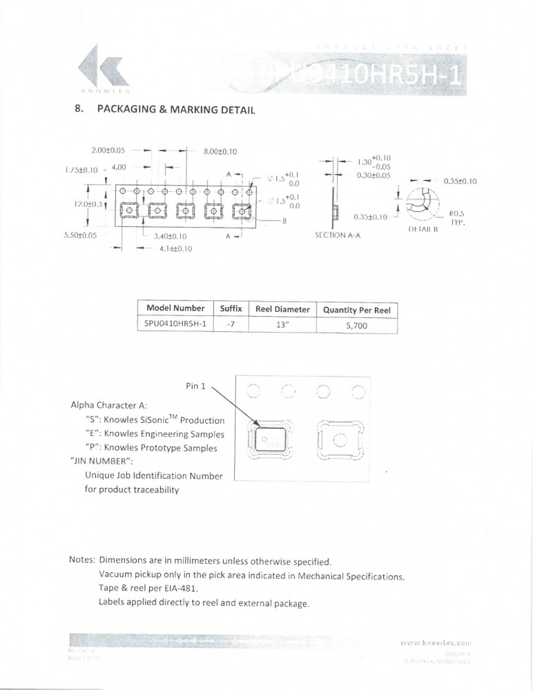 SPU0410HR5H-1 technical document page 7