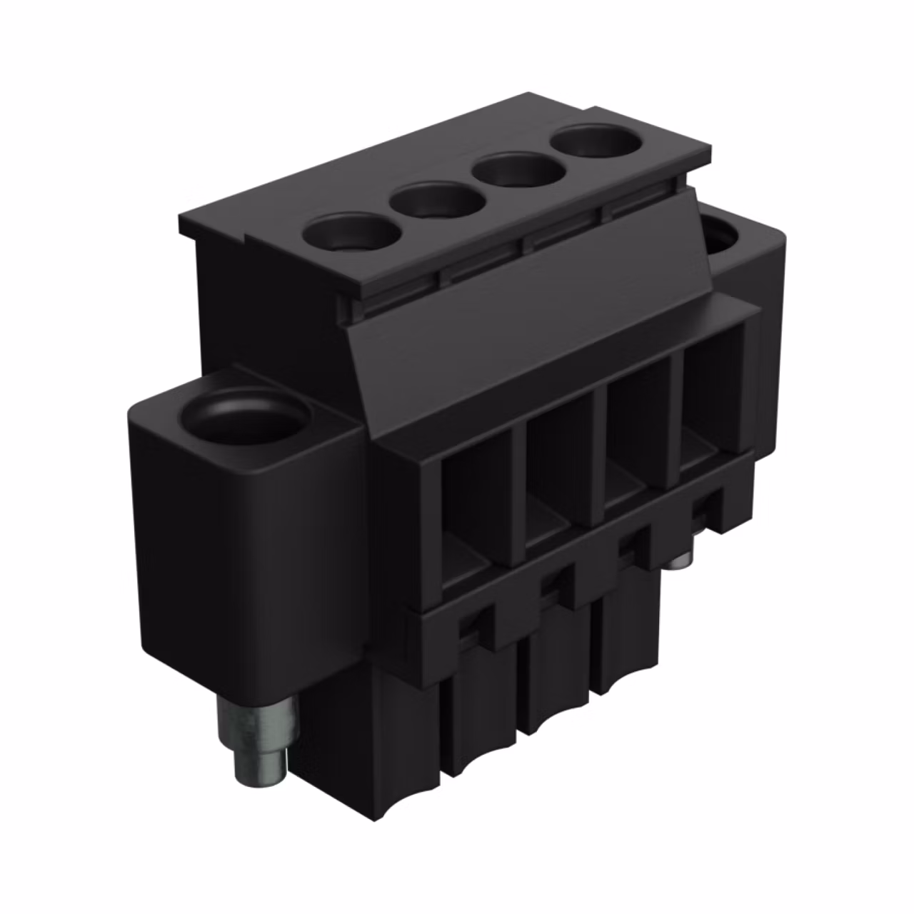 3.50mm Pitch Eurostyle Vertical Plug, with Retention Screws, Rear Wire Entry, 4 Circuits for sale