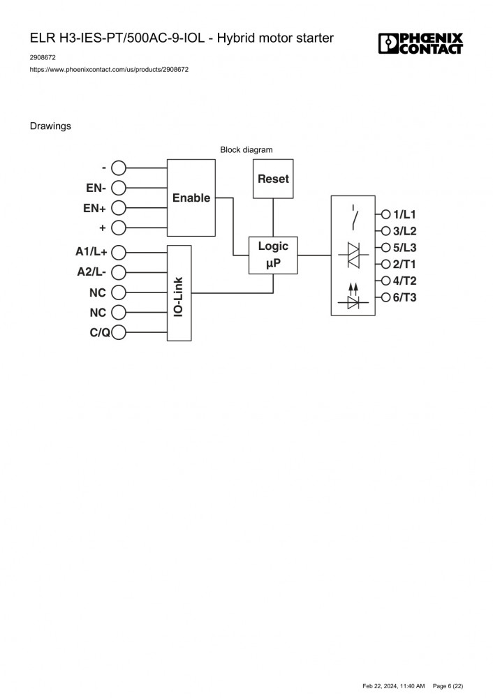 Phoenix Contact 2908672 technical document page 6