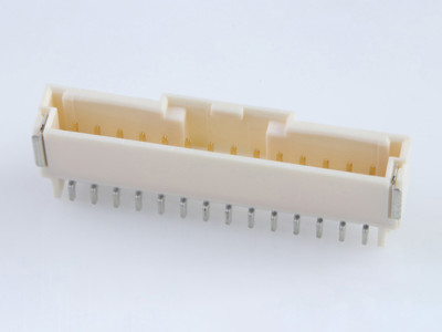 DuraClik Wire-to-Board Header, Single Row, Right-Angle, 7 Circuits, Gold (Au) Plating, Natural