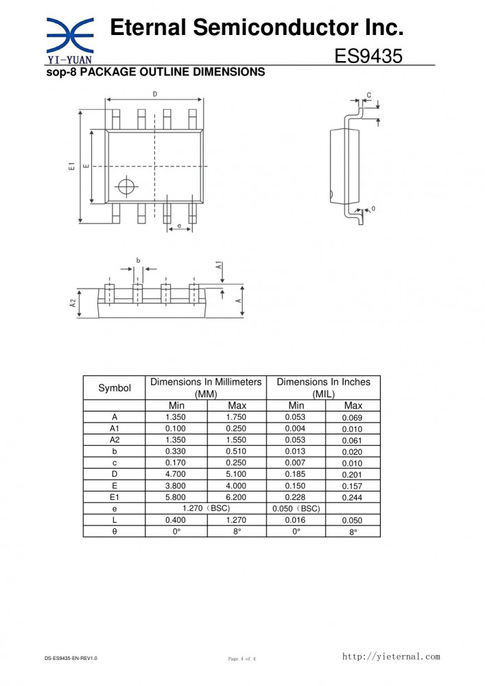 ES9435 datasheet page 4