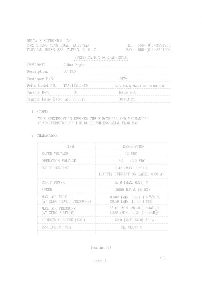 TAA0412CD-CN specification page 4