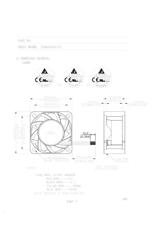 TAA0412CD-CN specification page 8