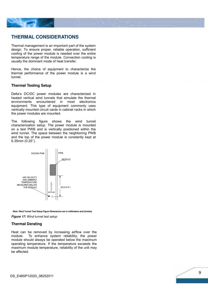 DELTA E48SP12020NRFB datasheet page 9