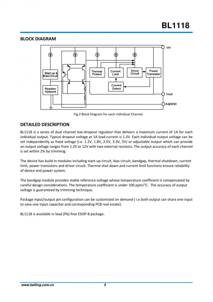 BL1118 datasheet page 5