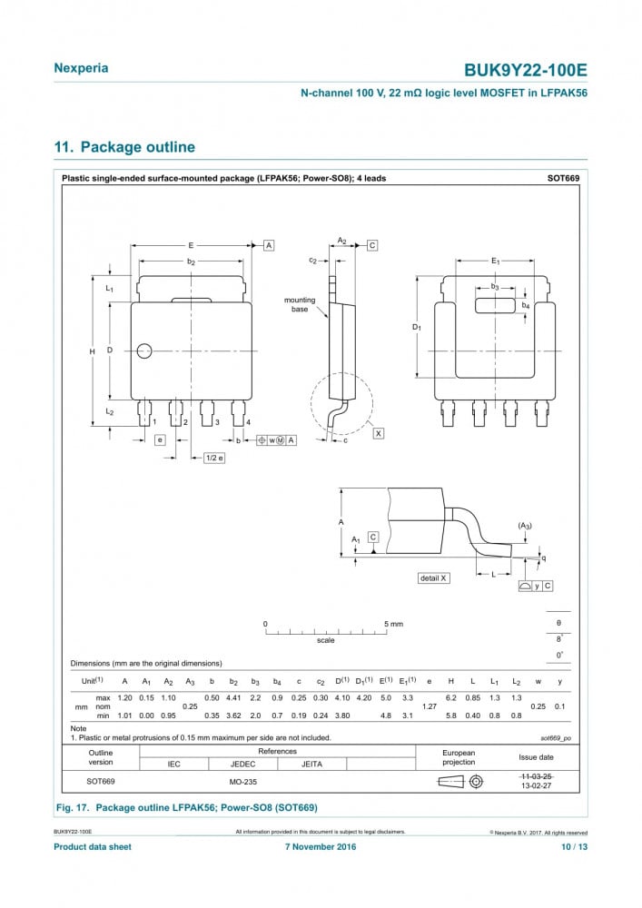 BUK9Y22-100E datasheet page 10