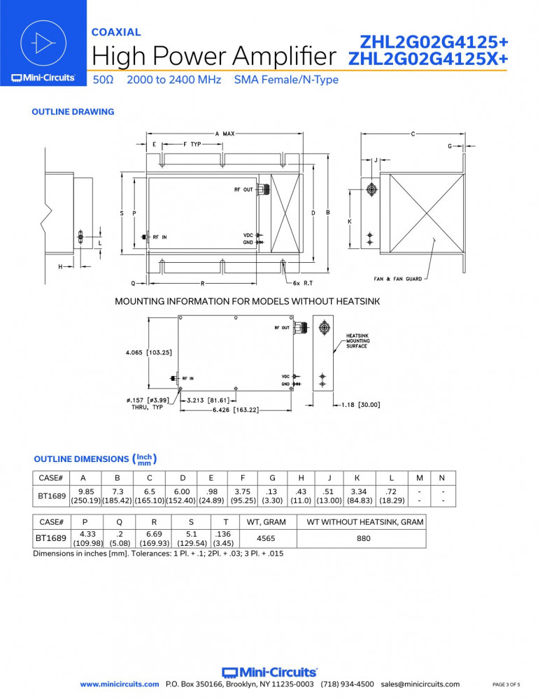 ZHL2G02G4125X+ datasheet page 3