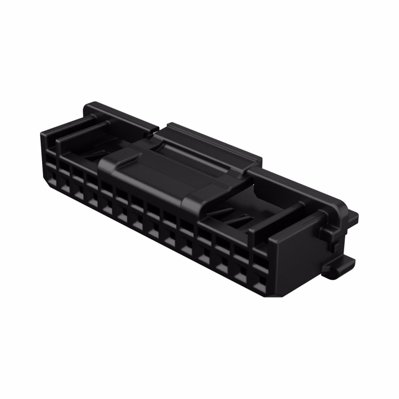 Micro-One Wire-to-Board Receptacle Housing, 2.00mm Pitch, Single Row, Glow-Wire Capable, 14 Circuits, Black for sale