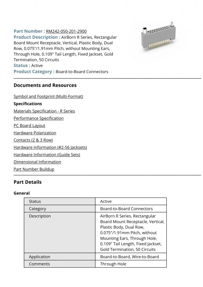 RM242-050-201-2900 technical document page 1