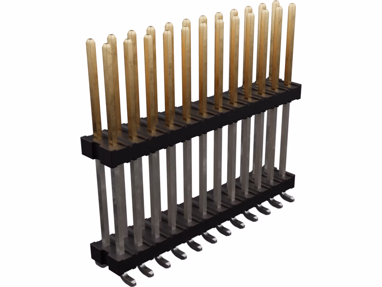 2.00mm Pitch Milli-Grid Header, Vertical, Surface Mount, Dual Row Dual Body, 24 Circuits, 0.38µm Gold (Au) Plating, 12.70mm Stacking Height, Tray, Lead-Free for sale