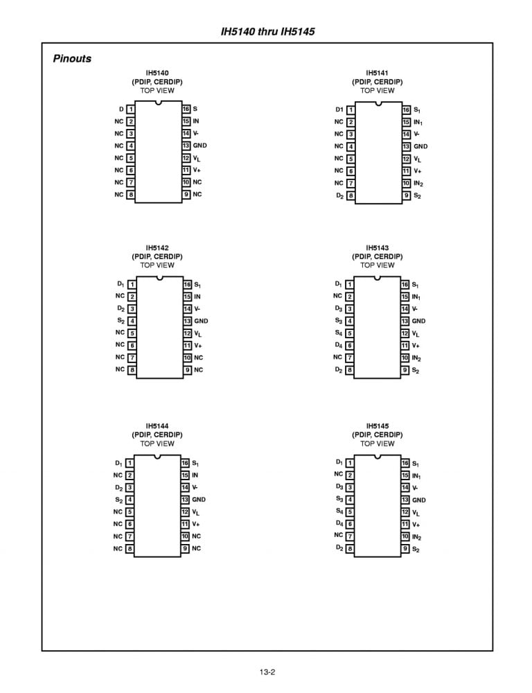 IH5143MJE/883B technical document page 3