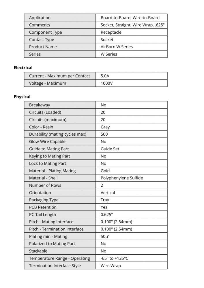WTB20SAW40SY technical document image 2