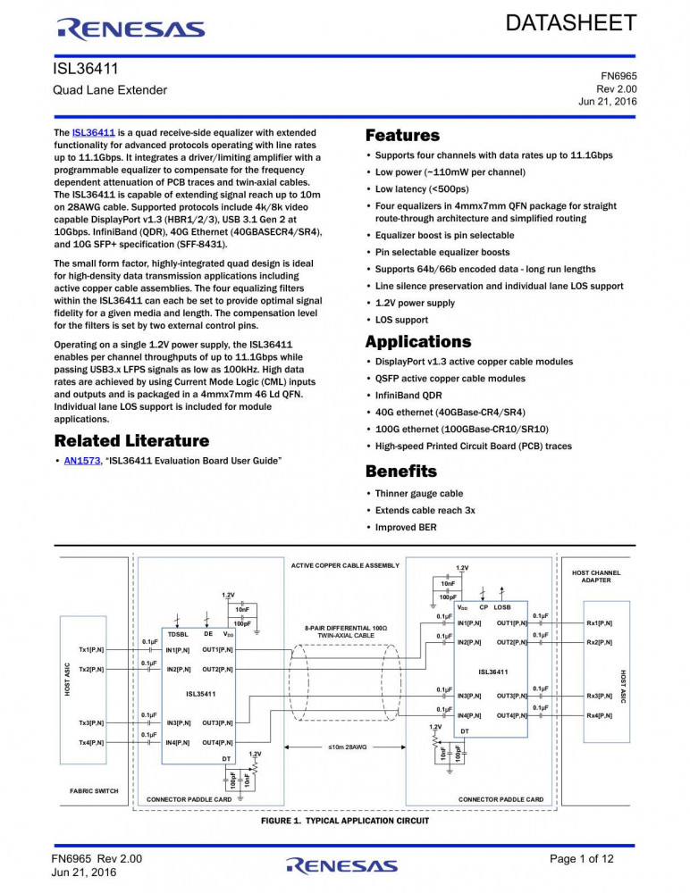 ISL36411 datasheet page 1
