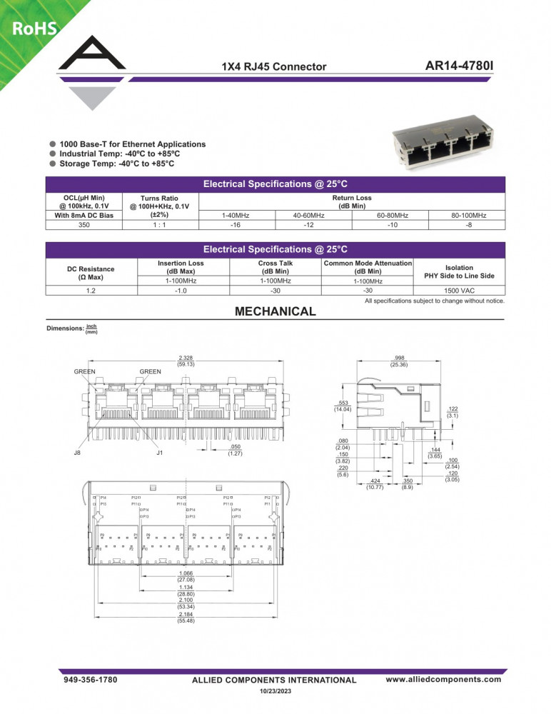 AR14-4780I datasheet page 1