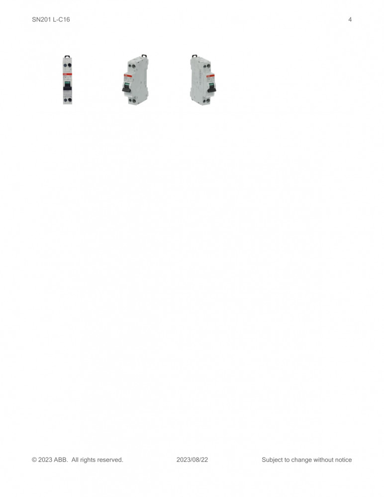 ABB SN201L-C16 documentation page 4