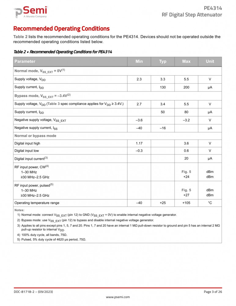 PE4314 technical document page 3