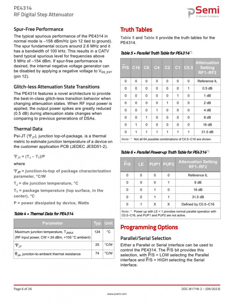 PE4314 technical document page 6