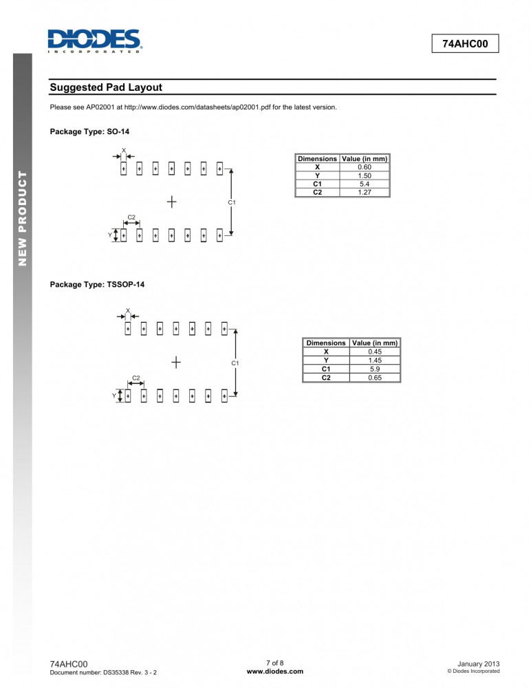 74AHC00S14-13 datasheet page 7