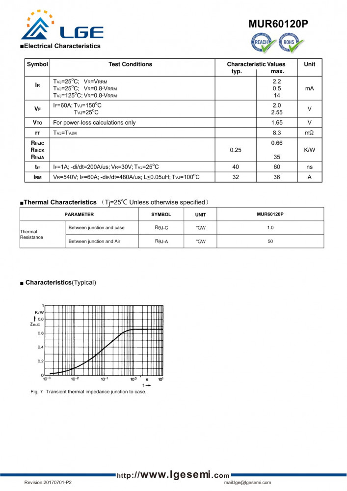 MUR60120P datasheet page 2