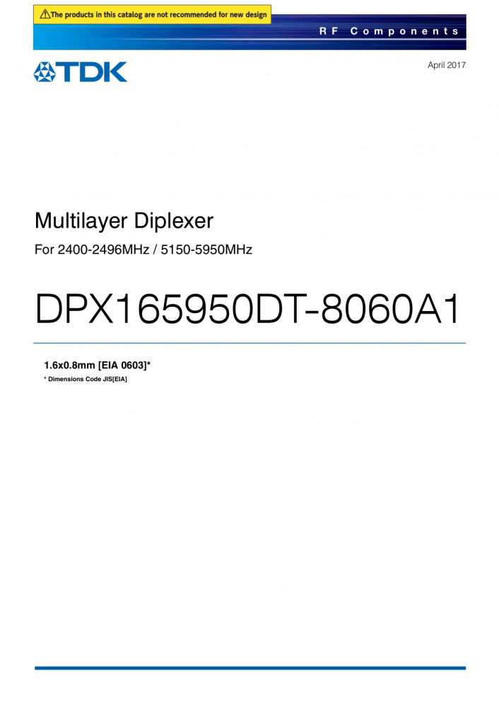 DPX165950DT-8060A1 documentation page 1
